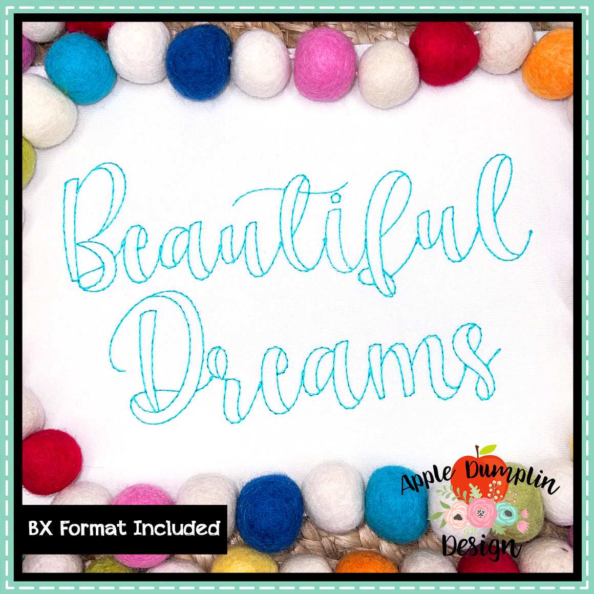 Apple Dumplin Design | Applique & Embroidery Designs | SVG & PNG Files