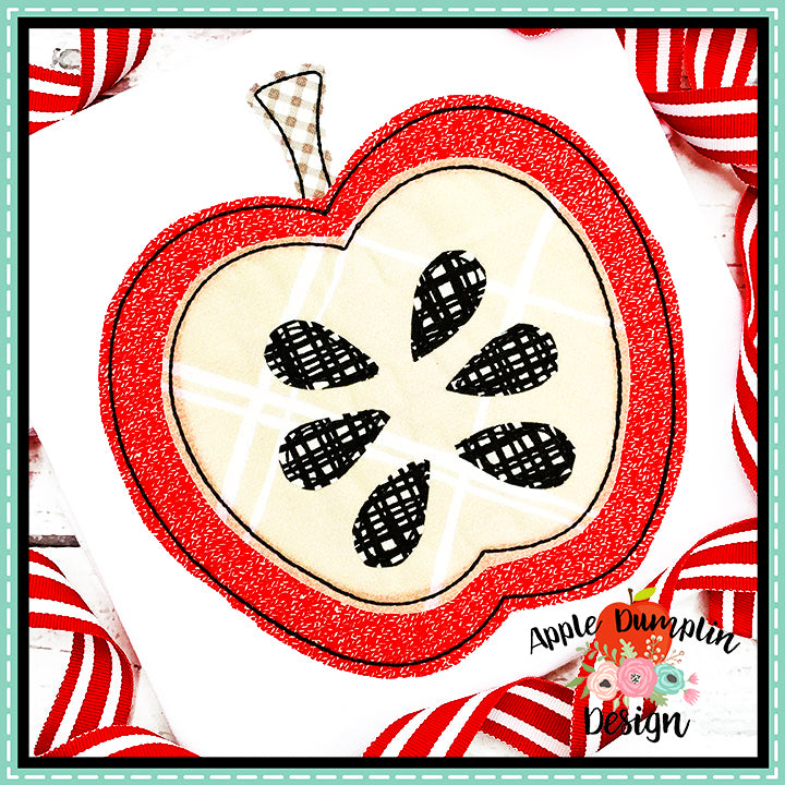 Apple Bean Stitch Applique Design – Apple Dumplin Design