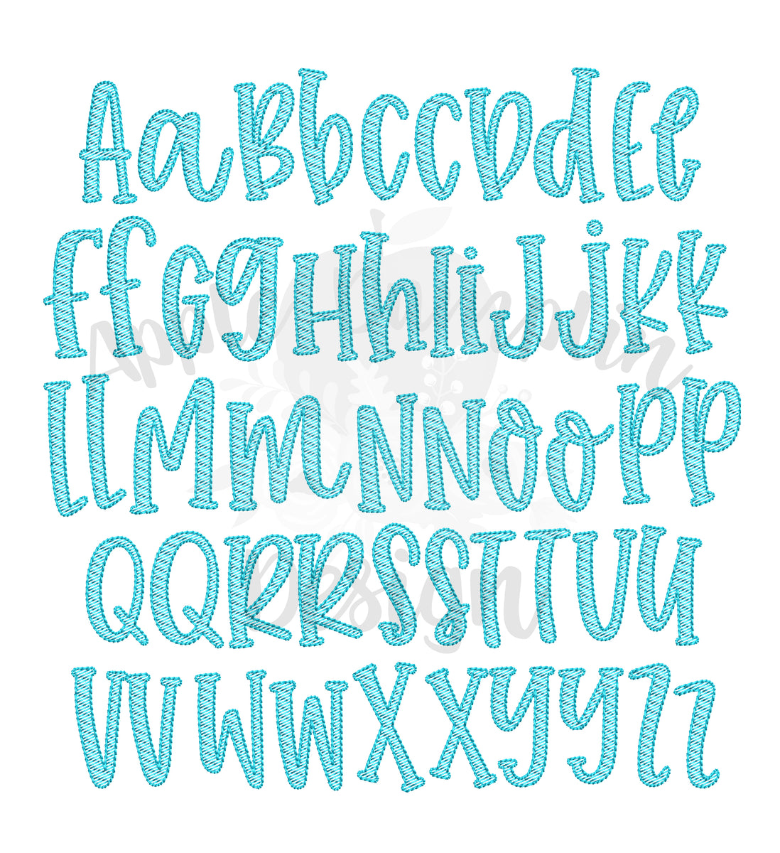 Farmhouse Lemonade Sketch Embroidery Alphabet – Apple Dumplin Design